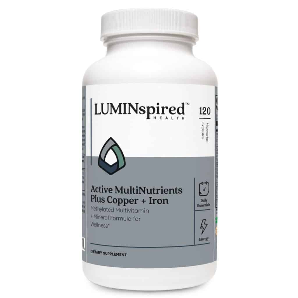 Active MultiNutrients WITH Copper + Iron | Methylated Multivitamin