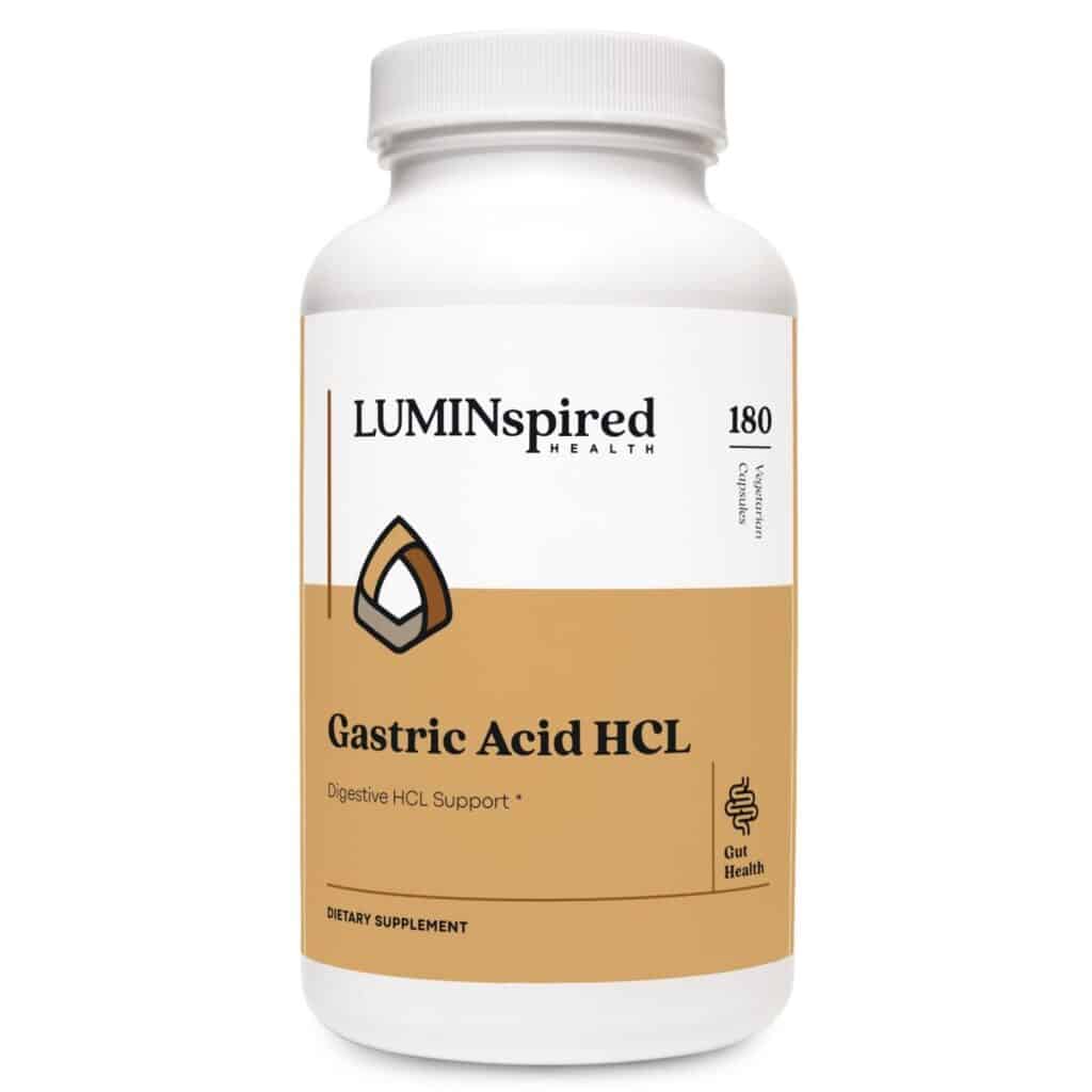 Gastric Acid HCL 180caps | SIBO | Stomach Acid Support | Hypochlorhydria